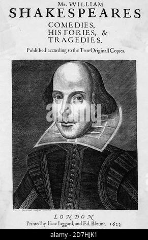 The First Folio of William Shakespeare, a collection of his plays ...
