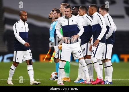 Gareth Bale of Tottenham Hotspur is seen with Manager of Tottenham ...