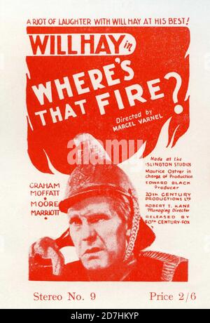 WILL HAY GRAHAM MOFFATT MOORE MARRIOTT OH, MR PORTER ! 1937 director ...
