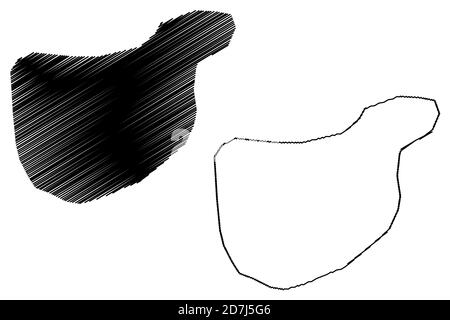 Bamenda City (Republic of Cameroon, Mezam Department) map vector ...