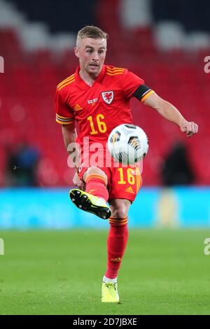 Joe Morrell - Wales on the ball During the Men's World Cup Qualifier ...