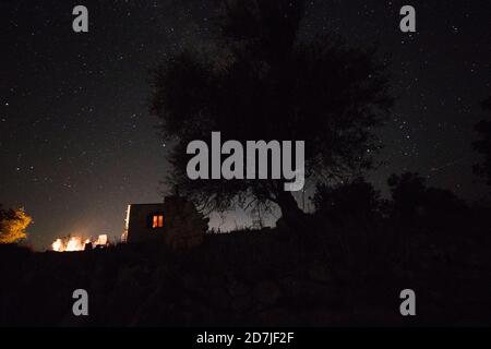 Night Sky as viewed from Fasli, Paphos Cyprus Stock Photo - Alamy