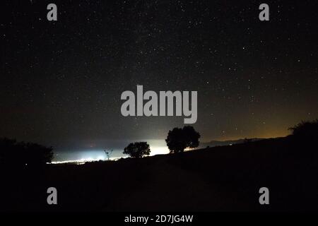 Night Sky as viewed from Fasli, Paphos Cyprus Stock Photo - Alamy