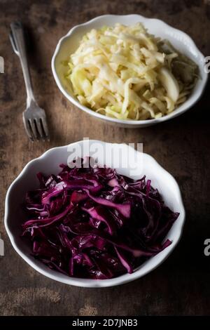 Red cabbage, red cabbage on fork Stock Photo - Alamy