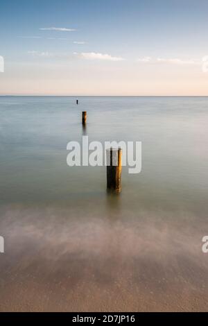 Groyne on the coast of the Baltic Sea in Zingst Stock Photo - Alamy