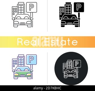 Parking spot black glyph icon Stock Vector Image & Art - Alamy