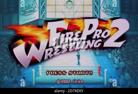 Fire Pro Wrestling - Nintendo Game Boy Advance Videogame - Editorial ...