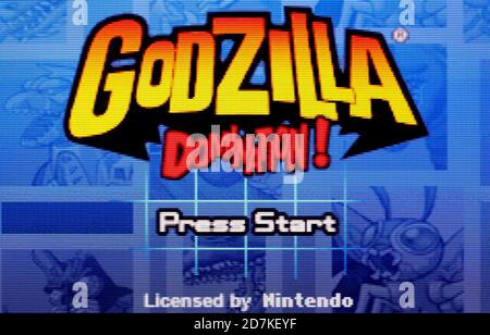 Godzilla Domination - Nintendo Game Boy Advance Videogame - Editorial ...