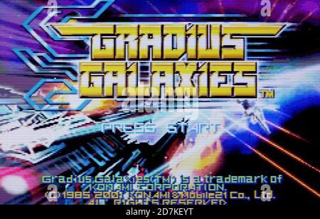 Gradius Galaxies - Nintendo Game Boy Advance Videogame - Editorial use ...