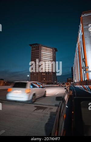 Carl B stokes courthouse in cleveland ohio at night Stock Photo - Alamy