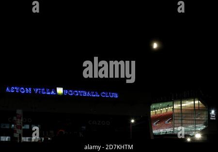 The Trinity Road stand of Villa Park in Birmingham the home of English ...