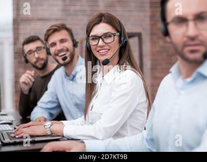 technical support specialists in the workplace Stock Photo - Alamy