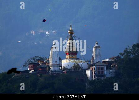 Durga temple also known as Monkey temple in Varanasi, Uttar Pradesh ...