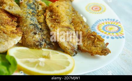 Marithes - Greek Lightly Fried Whole Picarel Stock Photo - Alamy
