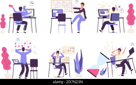 Businessman productivity cartoon Stock Vector Image & Art - Alamy