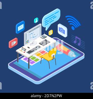 Cartoon computer artist Stock Vector Image & Art - Alamy