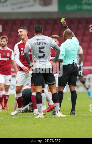 Referee Sam Allison during the Sky Bet Championship match at Turf Moor ...