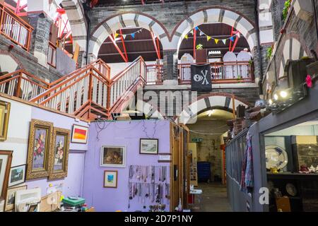Cardigan Indoor Market Wales UK Stairs Stock Photo - Alamy