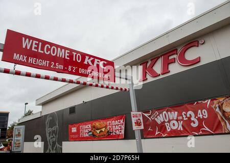 KFC fast food restaurant under the arches of Waterloo Station. London ...
