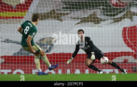 Sheffield United's Sander Berge scores his side's first goal of the ...