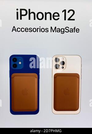 Oviedo, Spain - October 24, 2020: Advertising poster on an App Store ...