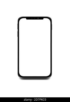 modern smartphone isolated on white background Stock Photo - Alamy