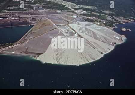 TACONITE TAILINGS FROM RESERVE MINING COMPANY'S PLANT AT SILVER BAY ARE ...