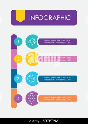 infographic development plan or strategy with numbers vector ...