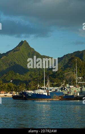 Boats, Avatui Harbour, Avarua, Rarotonga, Cook Islands, South Pacific ...
