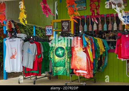 Souvenir shop, Avarua, Rarotonga, Cook Islands, South Pacific Stock ...