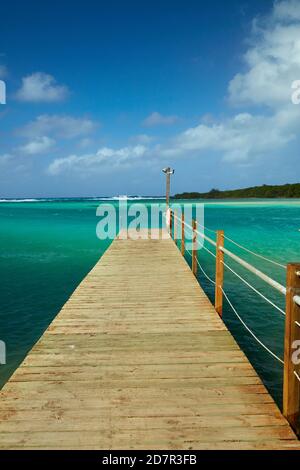 Wharf at Rarotonga, Cook Islands, South Pacific Stock Photo - Alamy