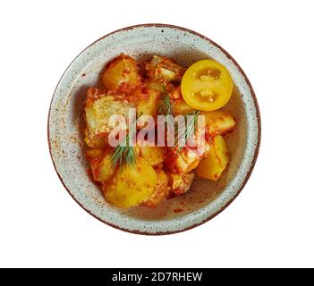 Baccala con patate - Stewed Salted Cod with Potatoes, Italian dishes ...