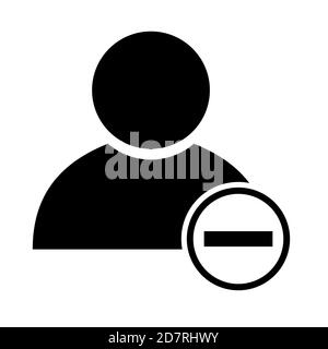 Group delete icon outline vector. People service. Remove account Stock Vector Image & Art - Alamy