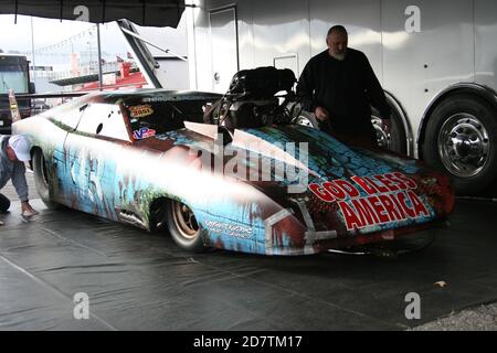 DRAGSTOCK XII 2020 Paddock/Pits area of Worldwide Technology Raceway in ...