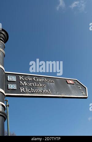 Richmond Station sign, London Stock Photo - Alamy