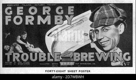 GEORGE FORMBY in TROUBLE BREWING 1939 director ANTHONY KIMMINS made at ...