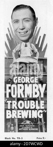 GEORGE FORMBY in TROUBLE BREWING 1939 director ANTHONY KIMMINS made at ...