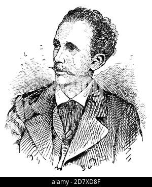 Portrait of Richard Strauss - a German composer, conductor, pianist ...