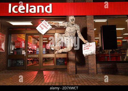 EDITORIAL USE ONLY Mummie characters shop in Iceland Chester, for the ...