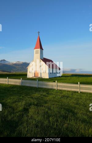 Heydalir Church, Breiddalur Valley, B East Fjords, Iceland Stock Photo ...