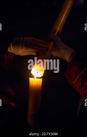 Black and white photograph of a procession of the Christian feast of ...