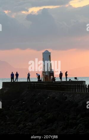 Watch sunset at Ayr beach, Ayrshire, Scotland Stock Photo - Alamy