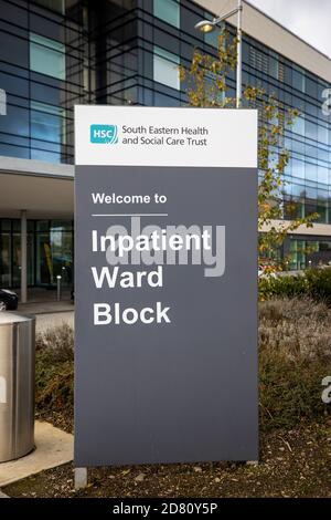 Inpatient Ward Block of the Ulster Hospital at Dundonald Stock Photo ...
