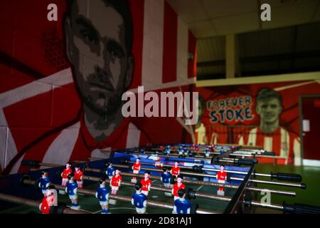 Table football games on the concourse during the Sky Bet Championship ...