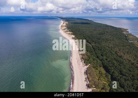 Kaliningrad region. View of the Curonian Spit, from the height of the ...