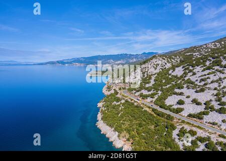 Deep blue Mediterranean sea view from Cape Greco - Cyprus near sea ...