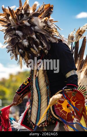 Outaouais, Quebec - September 19, 2020: Selective focus of young female ...
