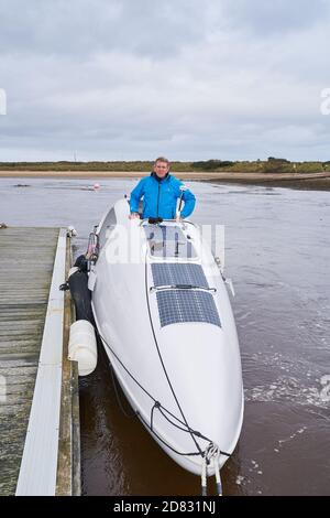 22 October 2020. Findhorn Marina, Finfdhorn, Moray, Scotland, UK. This ...