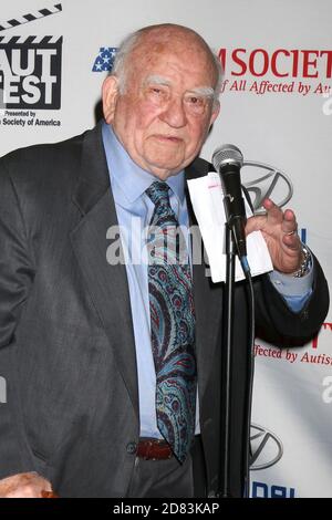 LOS ANGELES - APR 23: Ed Asner at the 1st Annual AutFest International ...