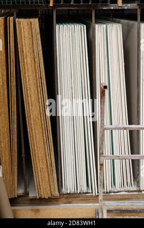 outdoor warehouse storage racks for construction materials Stock Photo ...